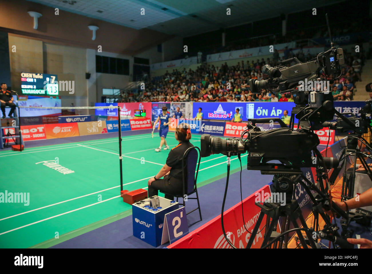 Ho Chi Minh City, Vietnam. 18th Feb, 2017. General view Badminton ...