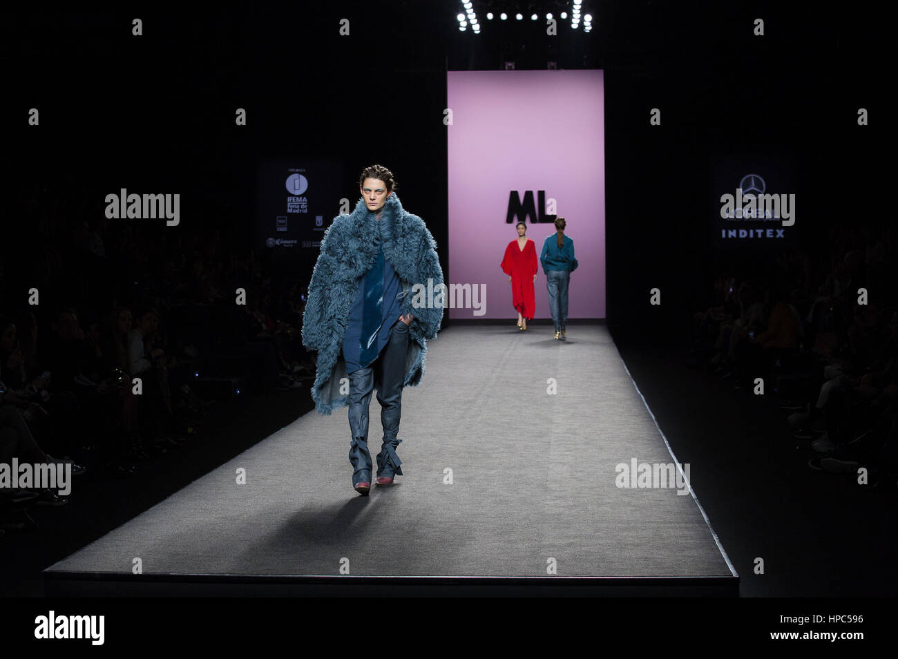 Madrid, Spanien. 19th Feb, 2017. Models at the Marcos Luengo Fashion ...