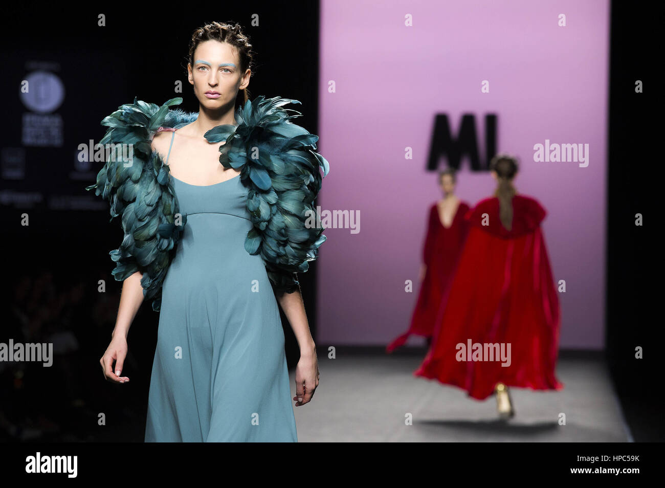 Madrid, Spanien. 19th Feb, 2017. Models at the Marcos Luengo Fashion ...