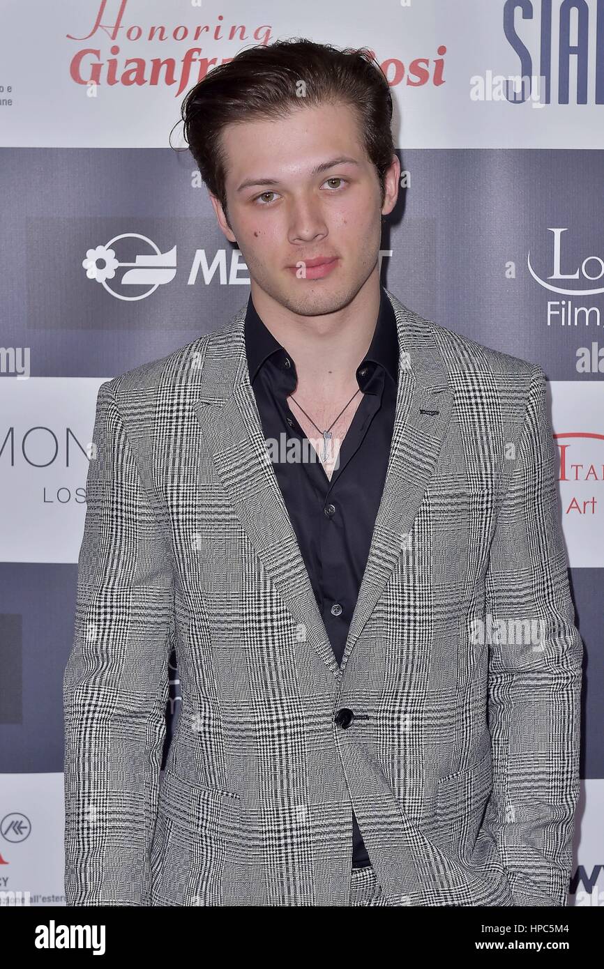 Hollywood, California. 19th Feb, 2017. Leo Howard attends the 12th ...