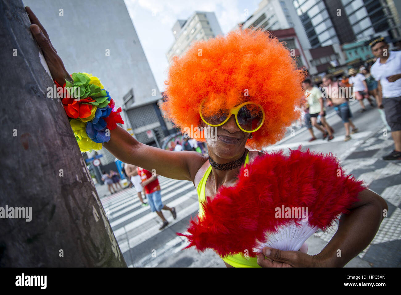 Brazil Revellers take part in the annual carnival block parade in the ...