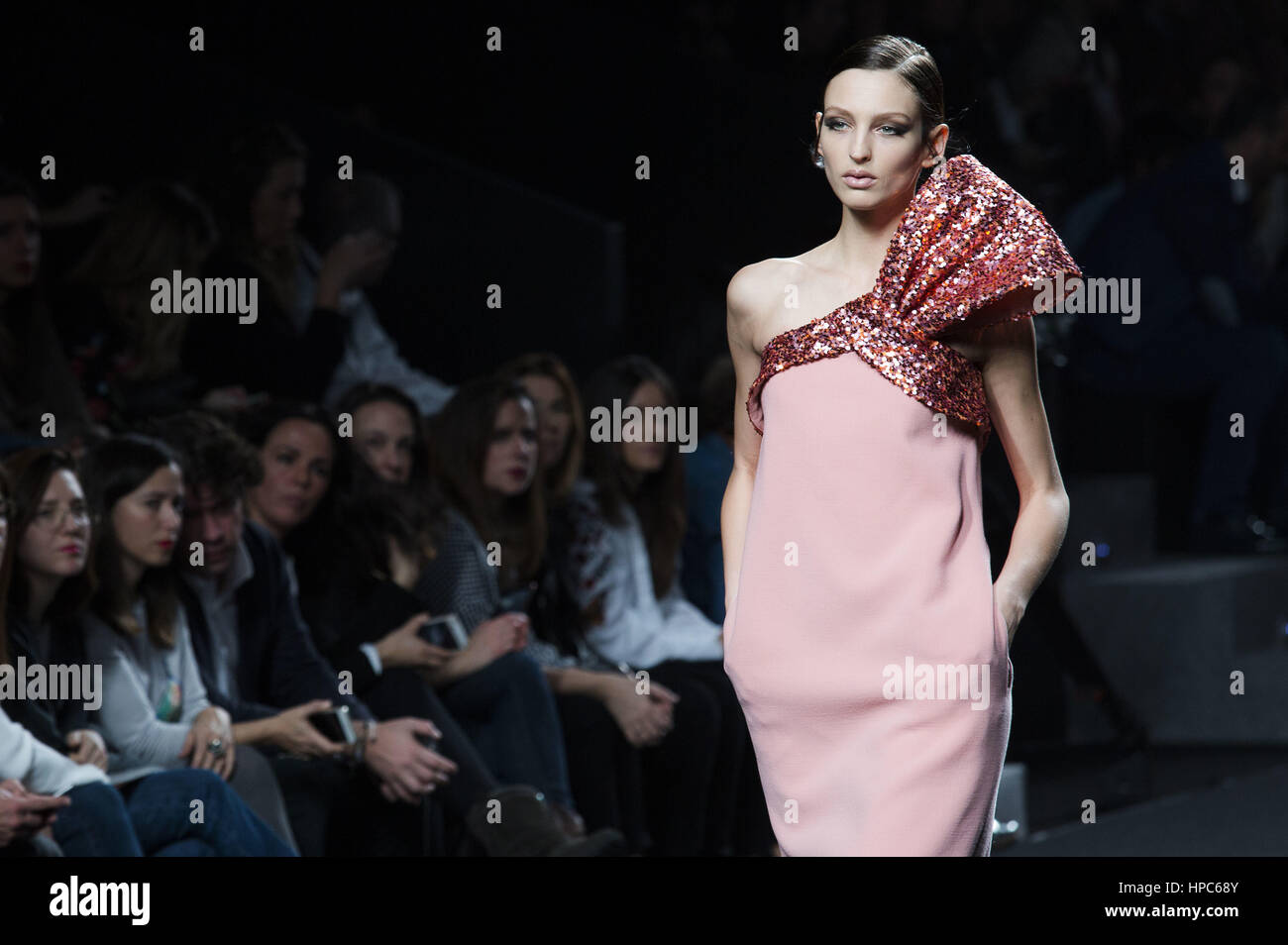 Madrid, Spanien. 20th Feb, 2017. Model during the 2nd Skin Fashion Show ...