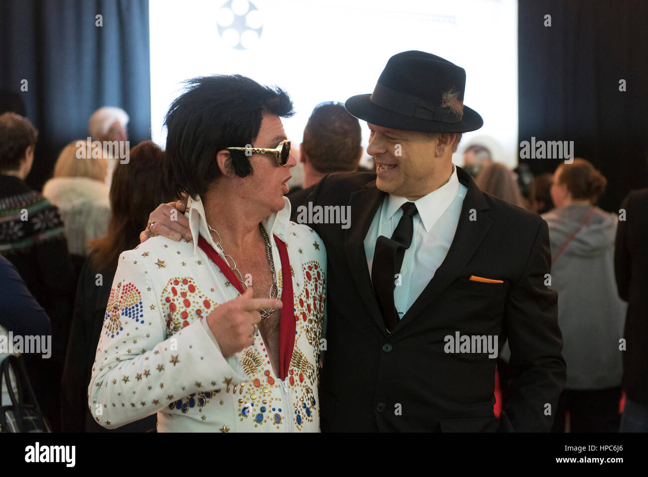 Las Vegas, USA. 20th Feb, 2017. Frank Sinatra impersonator James ...