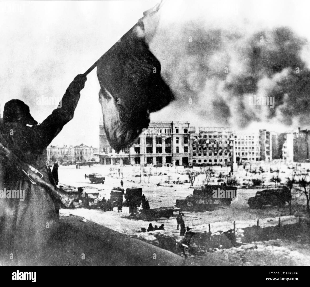 Stalingrad 1943 flag Black and White Stock Photos & Images - Alamy