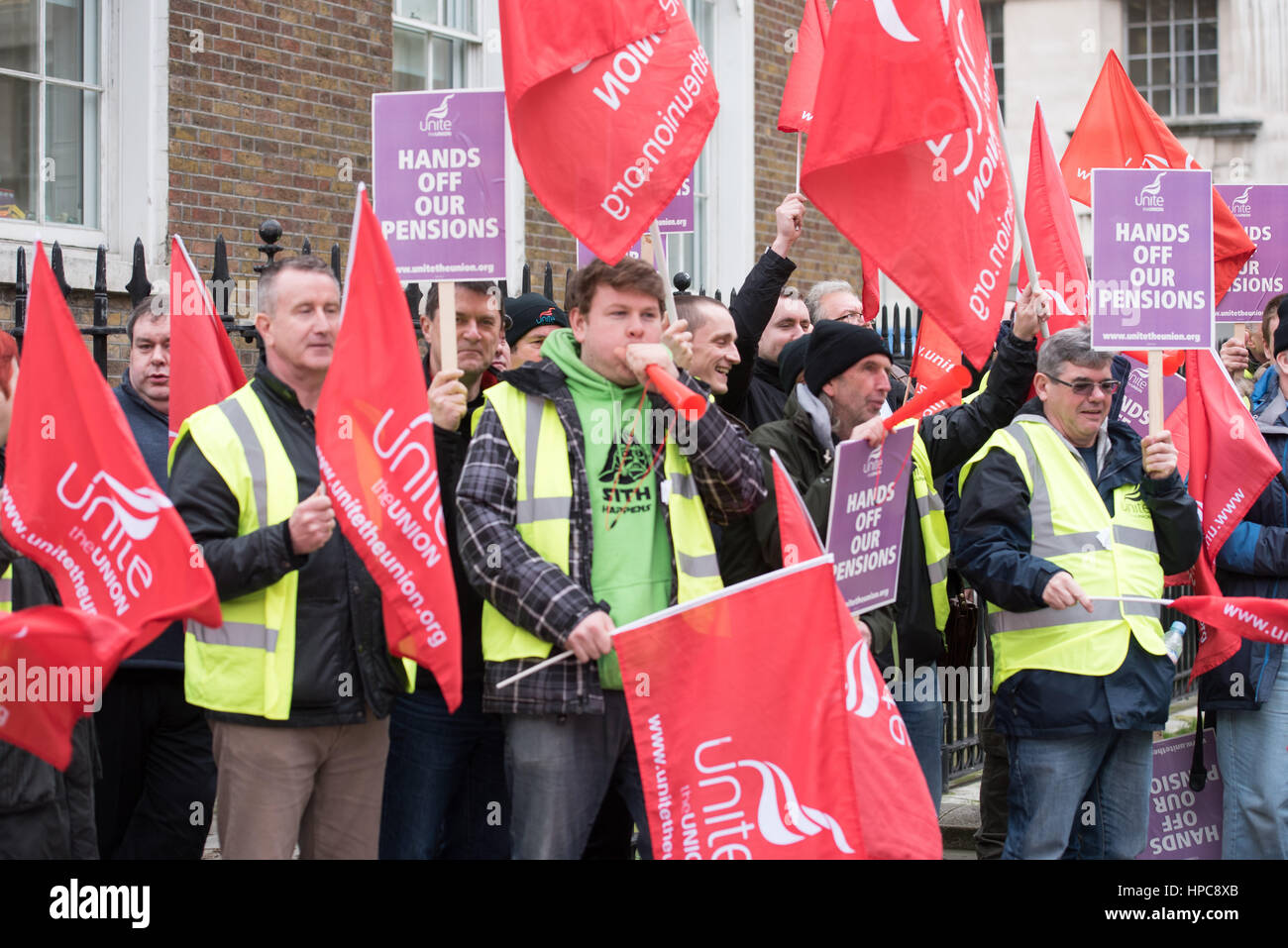 Unite union pension protest hi-res stock photography and images - Alamy