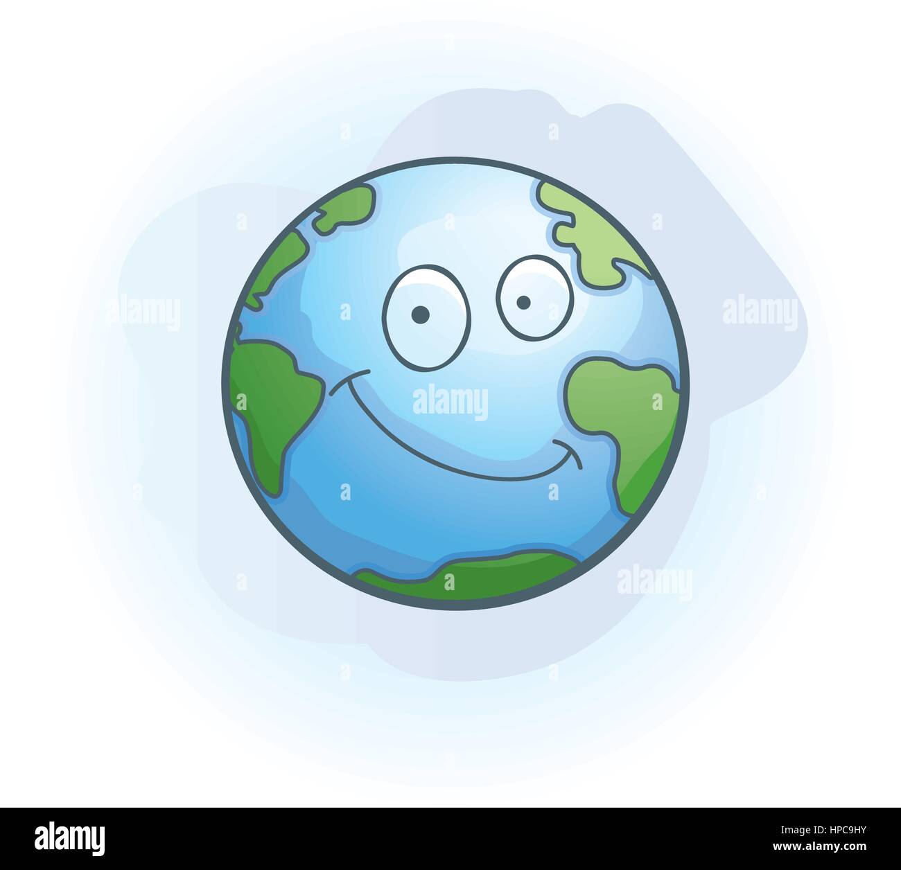 A cartoon planet Earth smiling and happy Stock Vector Image & Art - Alamy