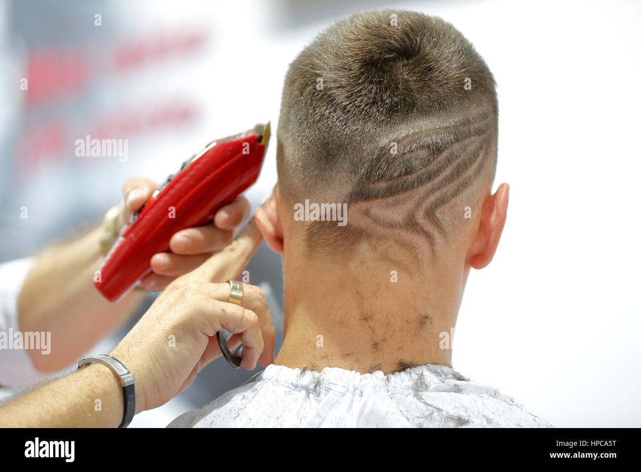 Tramlines hair hi-res stock photography and images - Alamy
