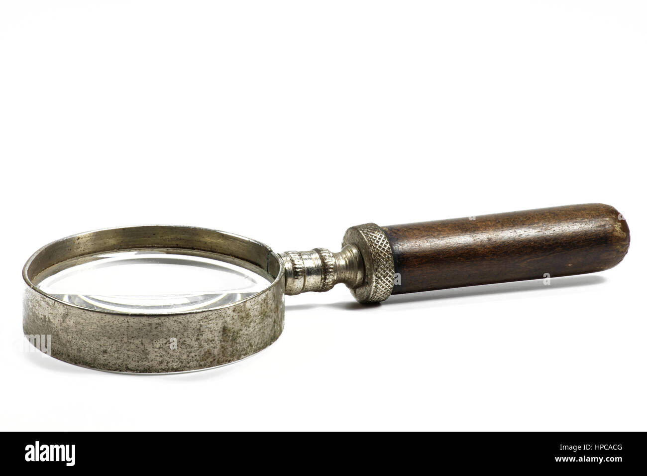 Old magnifying glass hi-res stock photography and images - Alamy