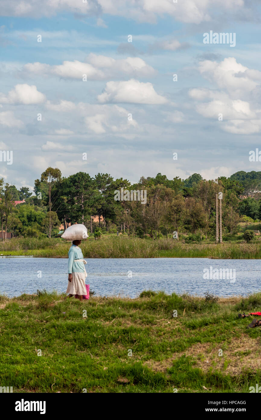 Madagascar, daily life in the rural area - countryside Stock Photo - Alamy
