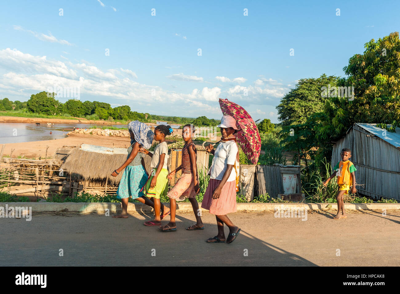 Madagascar, daily life in the rural area - countryside Stock Photo - Alamy