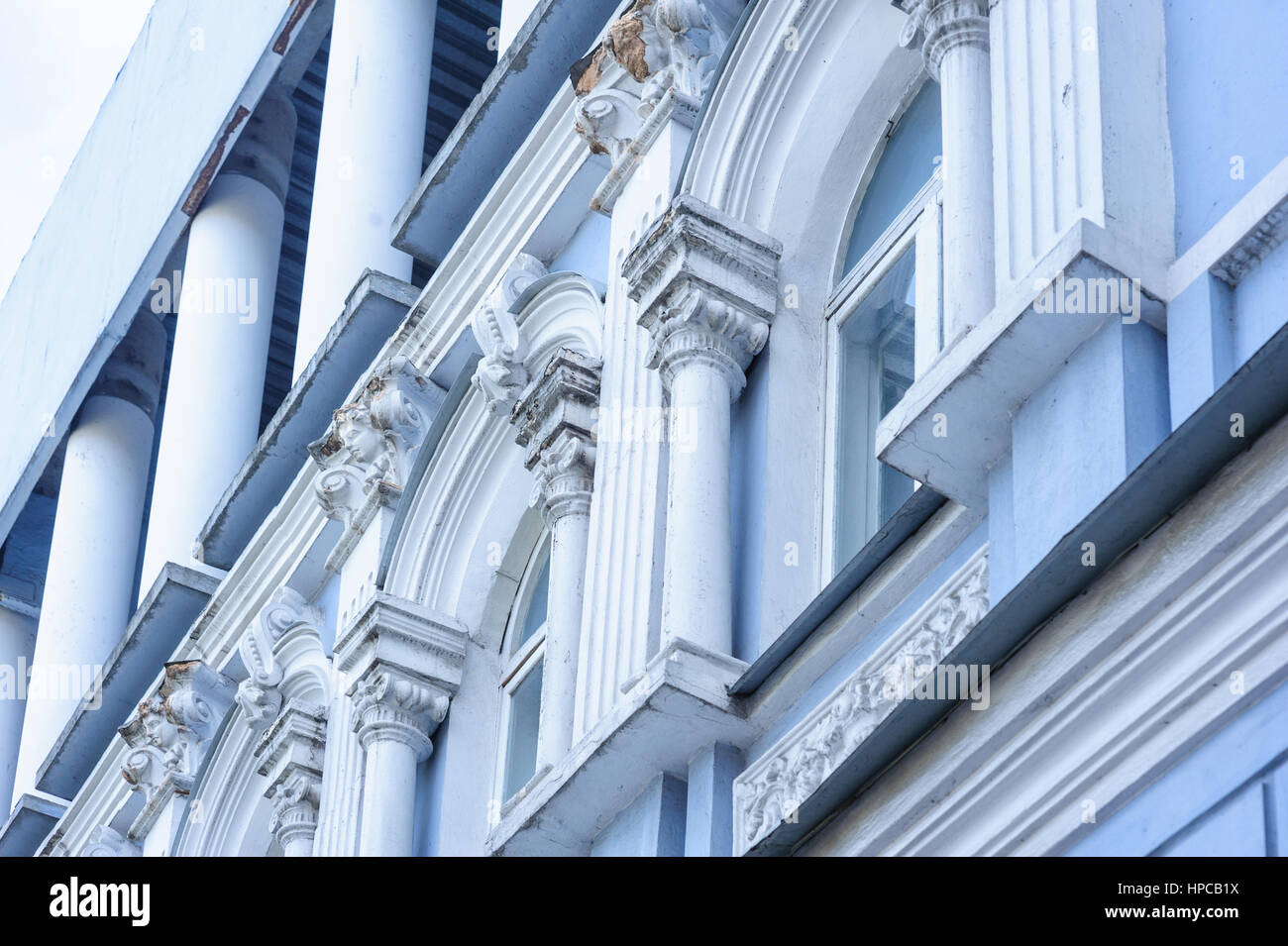 beautiful old architecture arches columns and pilasters Stock Photo - Alamy