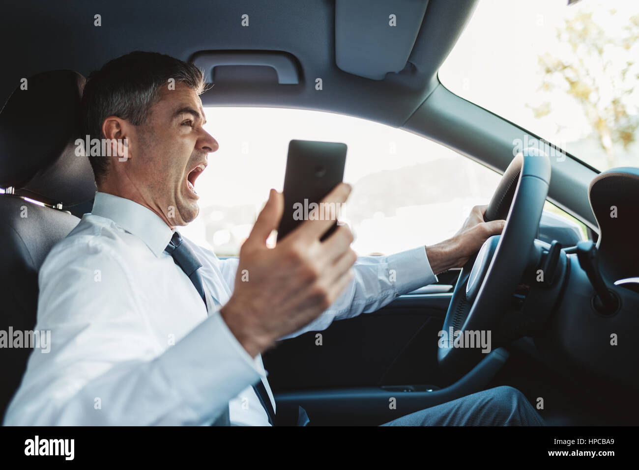 Panic driving car hi-res stock photography and images - Alamy
