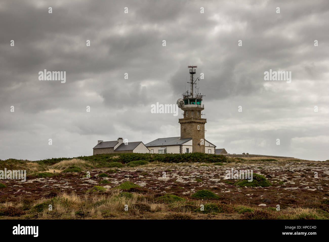 Lighthouse at Pointe du Raz Stock Photo - Alamy