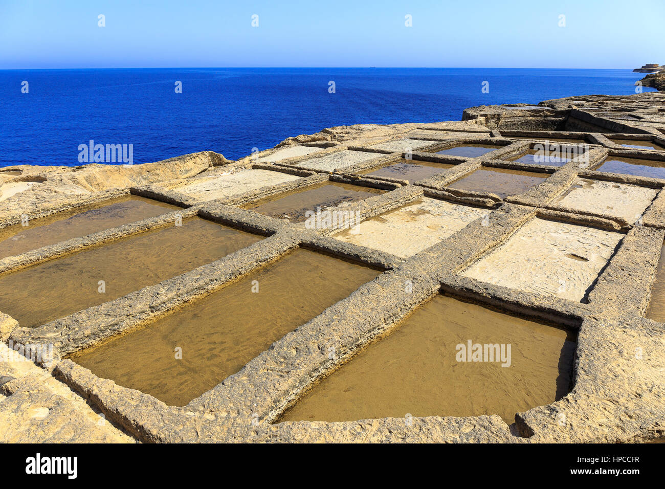 The saltpans are still in use Stock Photo - Alamy