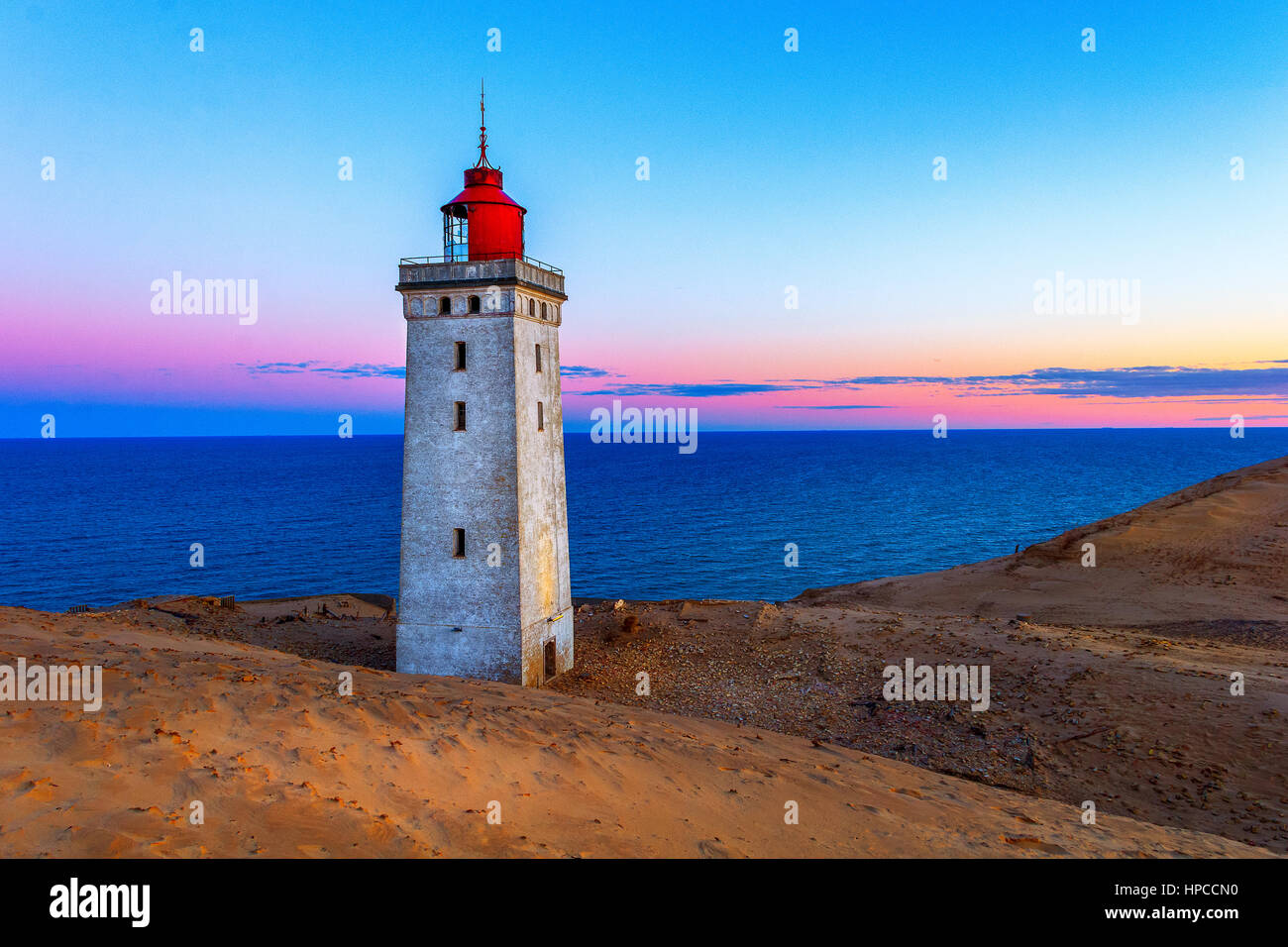 The famous Lighthouse of Rubjerg Knude near Hjorring Stock Photo - Alamy
