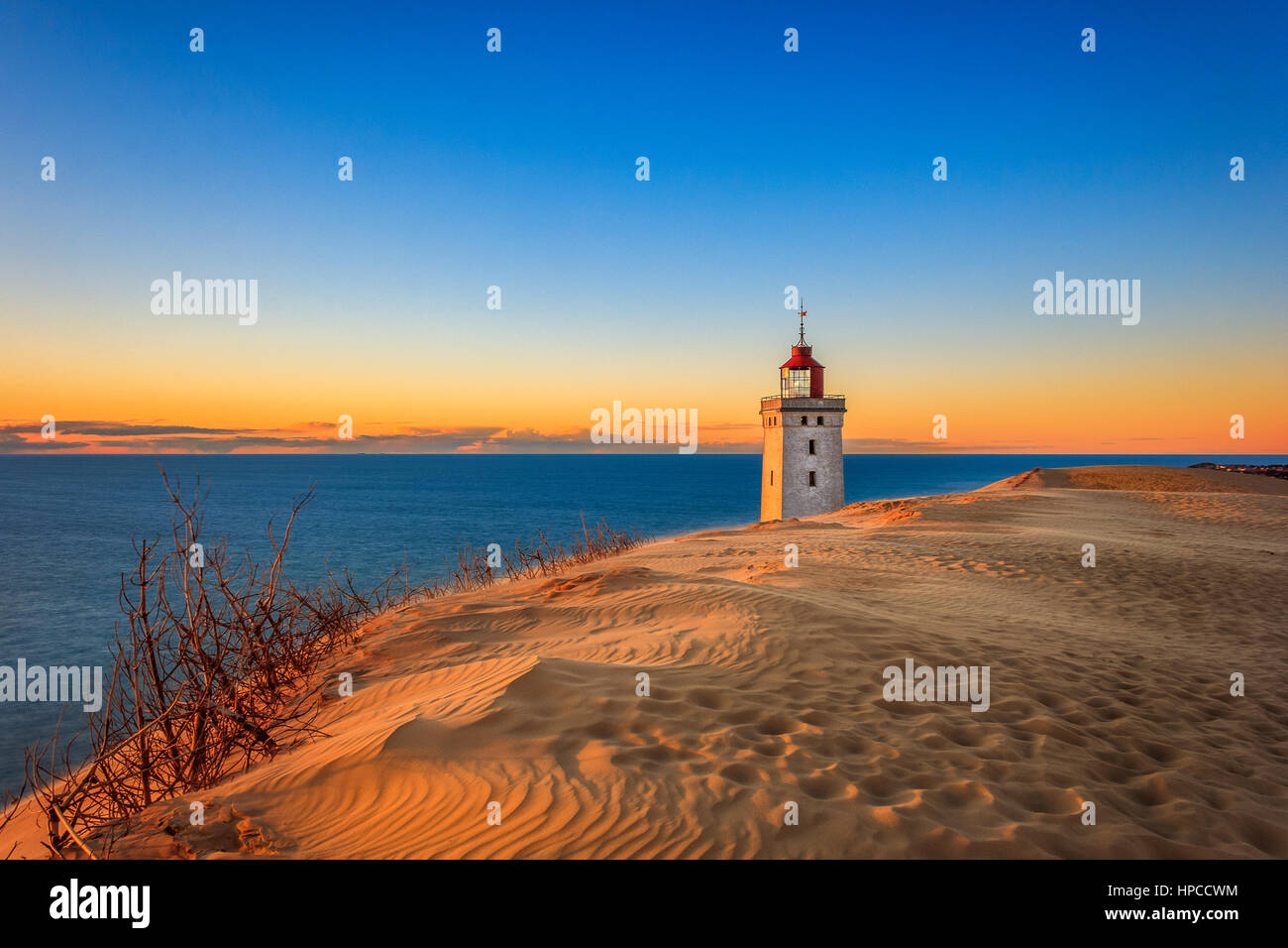 The famous Lighthouse of Rubjerg Knude near Hjorring Stock Photo - Alamy