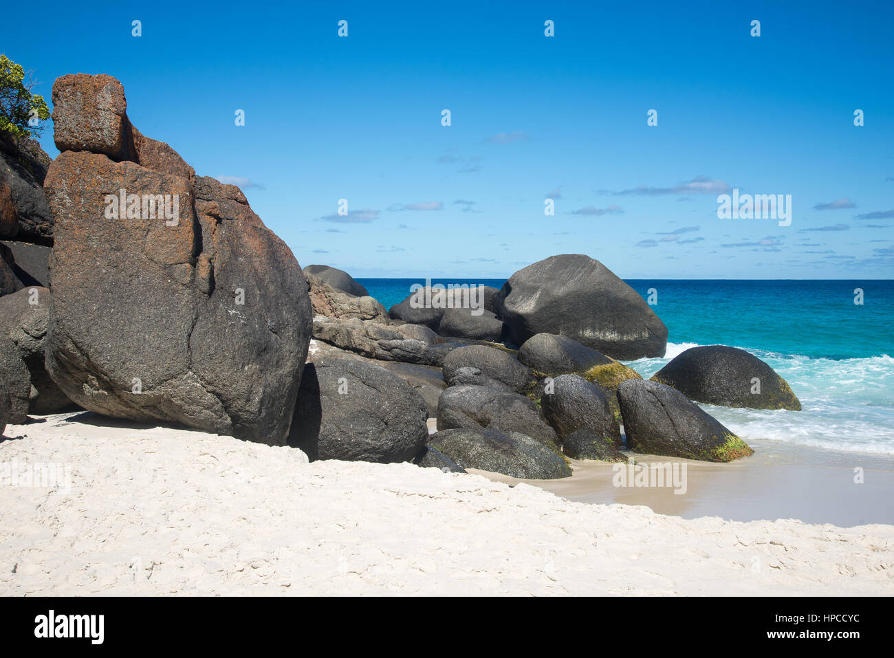 Scenic rocks on Shelly Beach in West Cape Howe National Park near ...