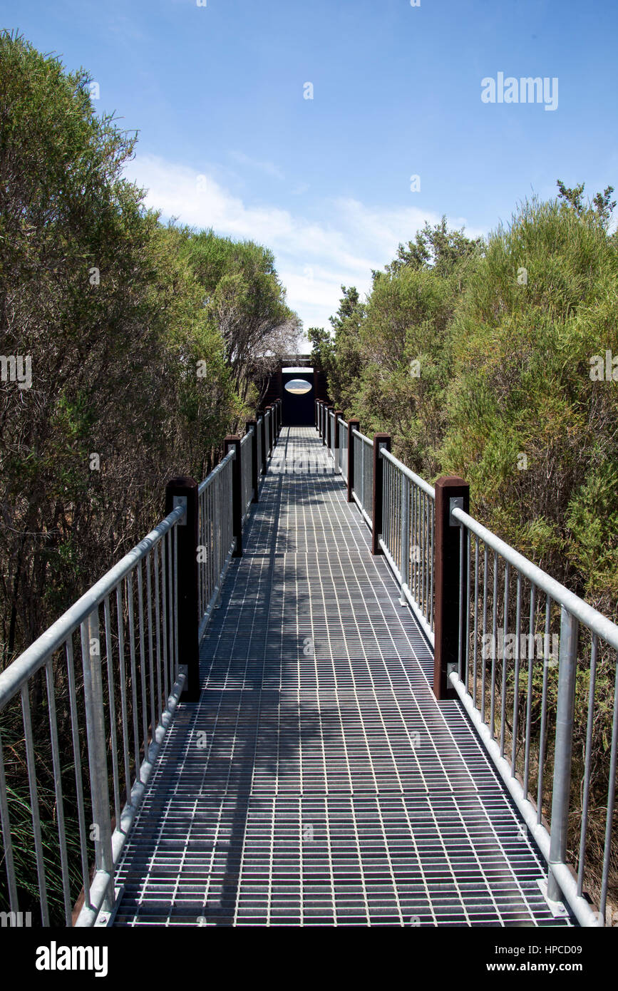 Boardwalk bridge to Lake Muir Lookout in Western Australia Stock Photo ...
