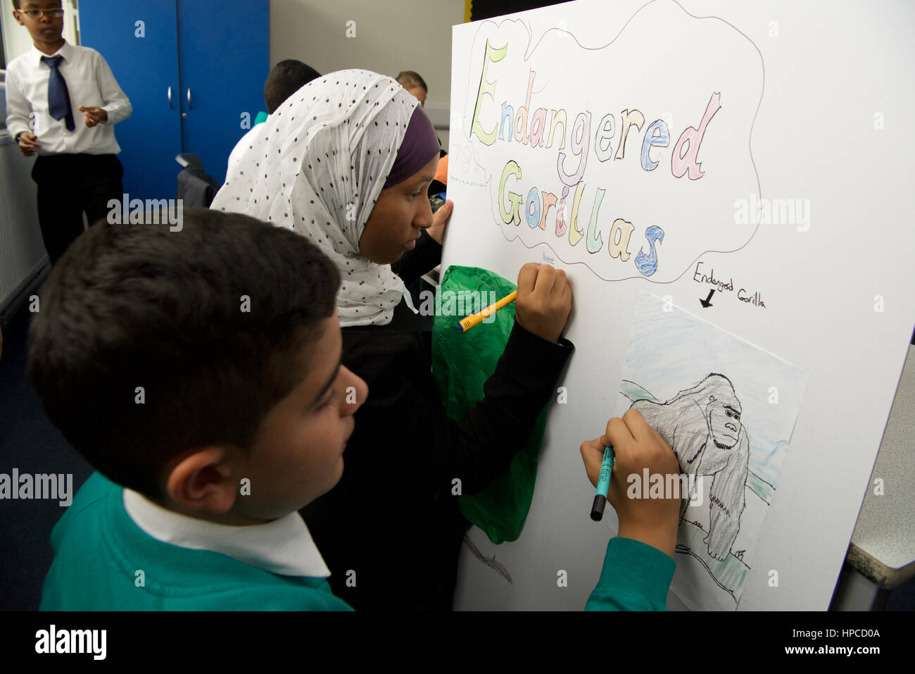 Children in lesson Stock Photo - Alamy