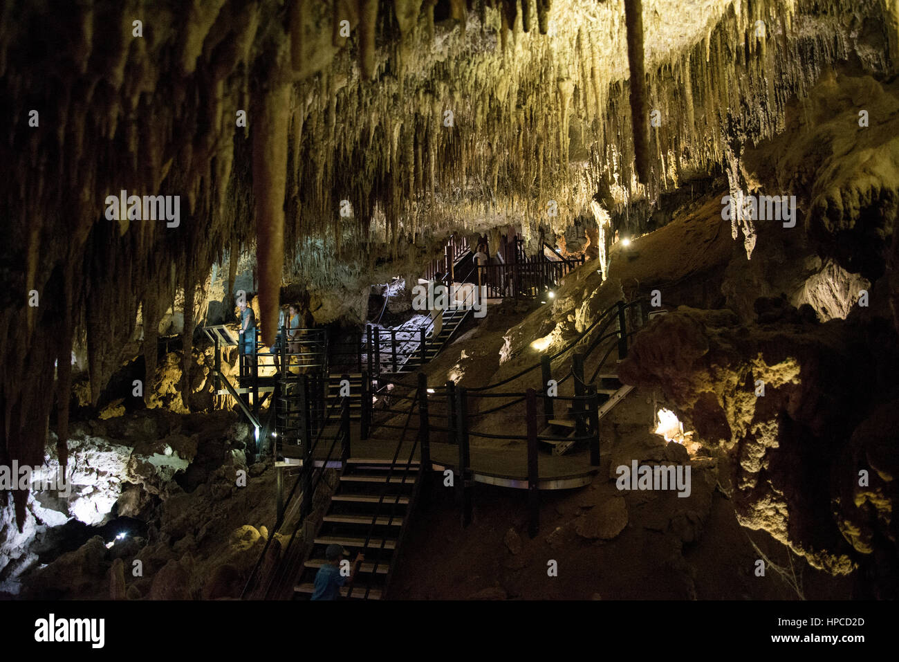 Inside view of Ngilgi cave near Yallingup, Western Australia Stock ...