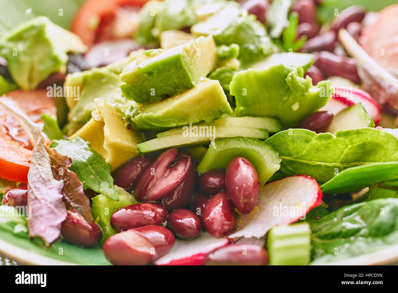 Close up delicious healthy salad hi-res stock photography and images ...