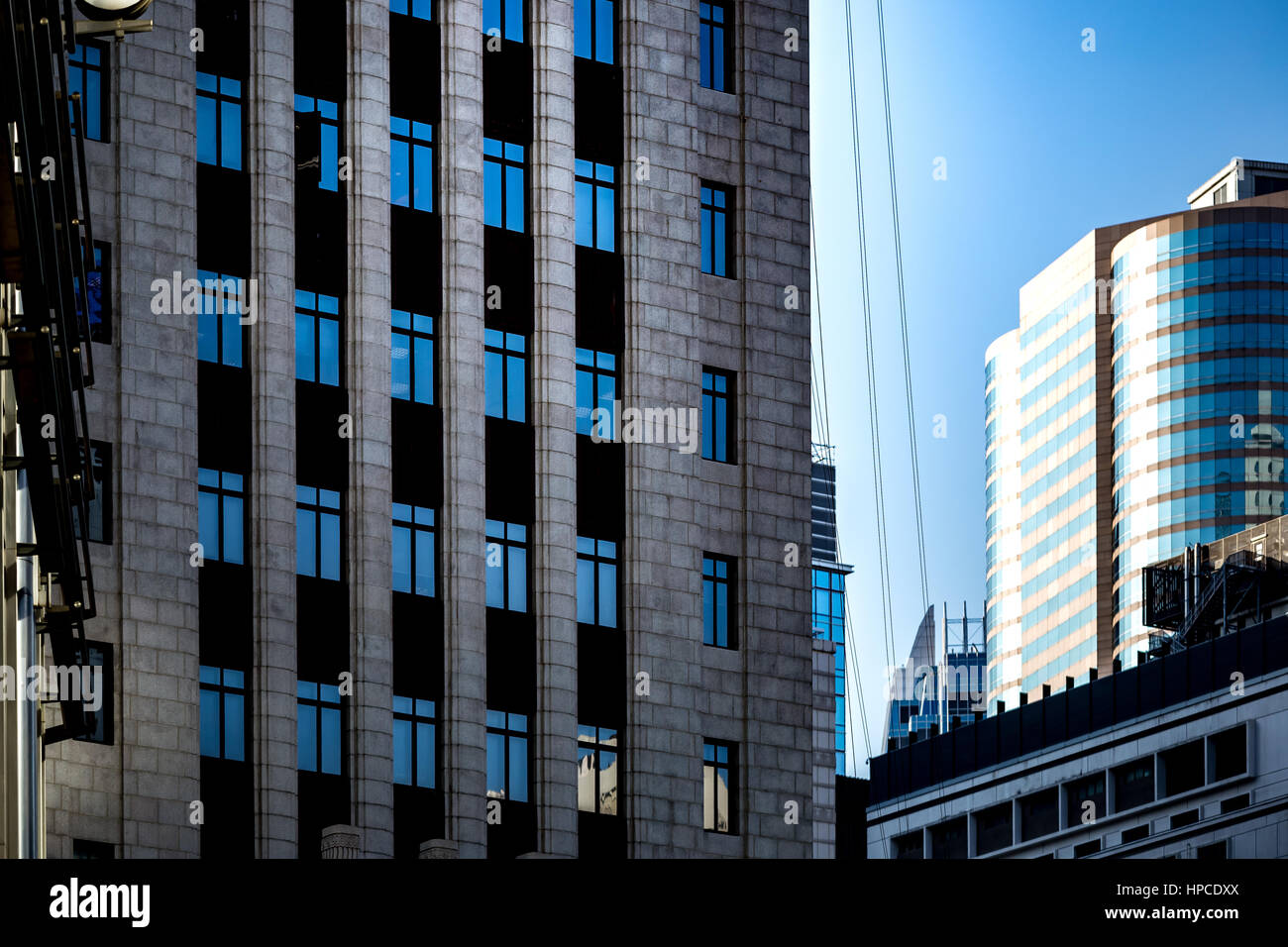 windows of commercial building in Hong Kong Stock Photo - Alamy