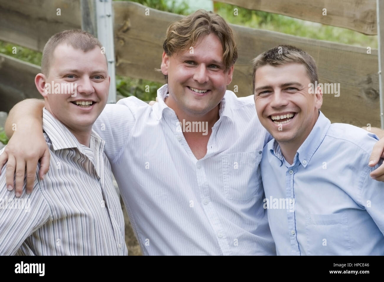 Model released , Maennerfreundschaft - friends Stock Photo - Alamy
