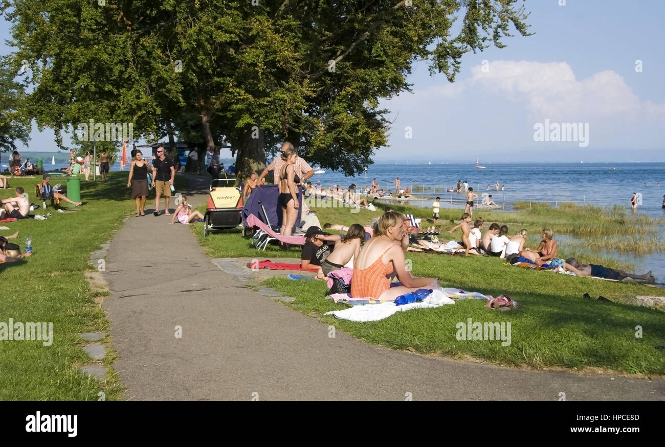 Strandbad in Konstanz, Baden-Wuerttemberg, Deutschland - lido in ...