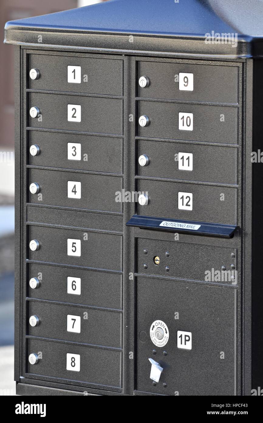 Apartment mail box hi-res stock photography and images - Alamy