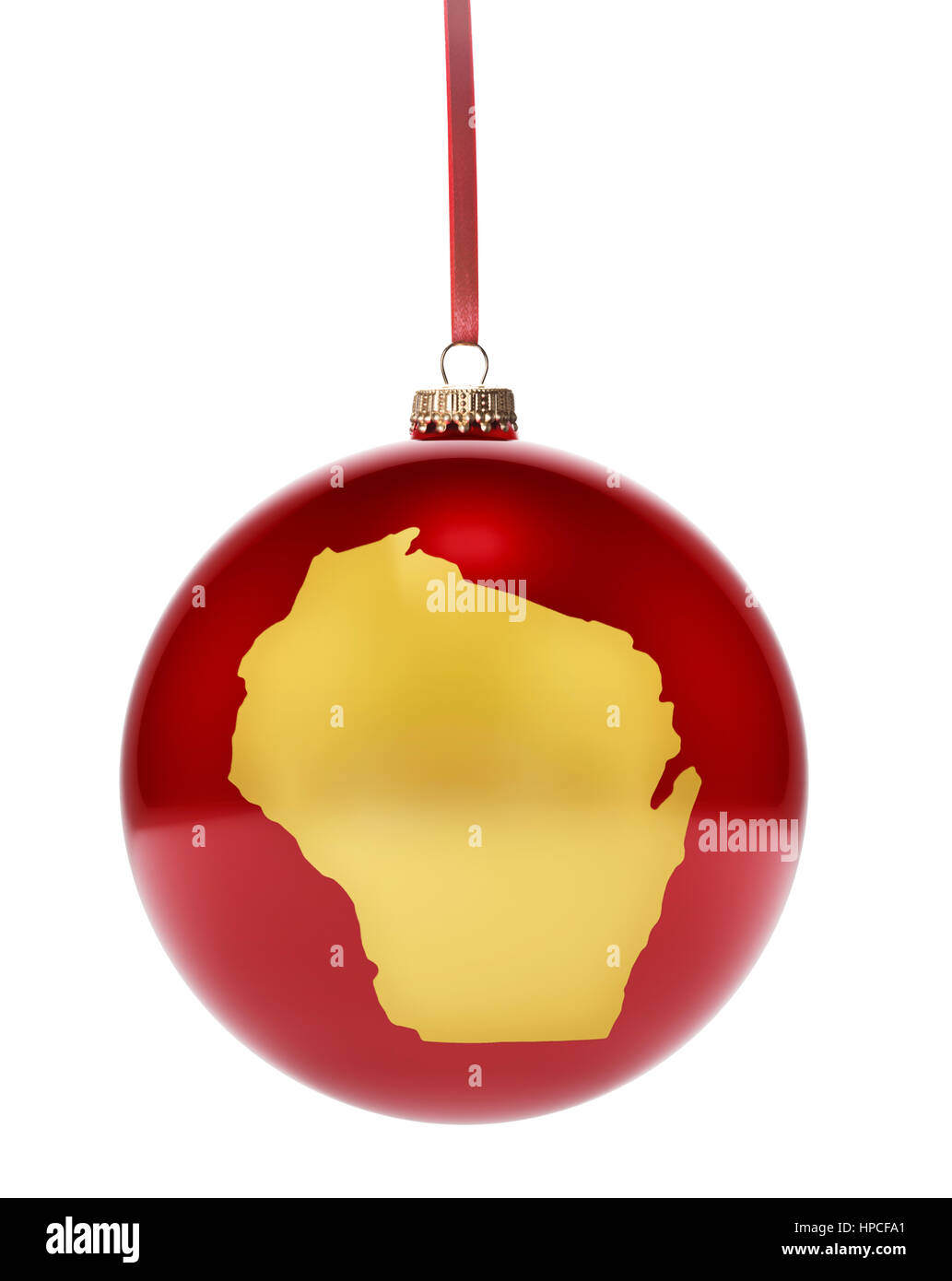 Wisconsin gold map hi-res stock photography and images - Alamy