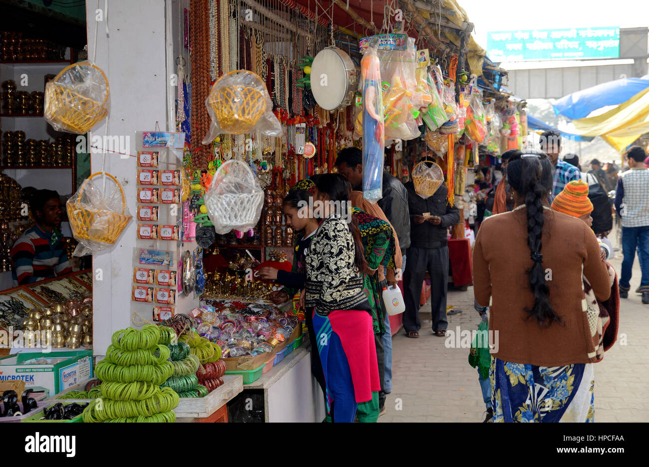 Indian street Market Stock Photo - Alamy