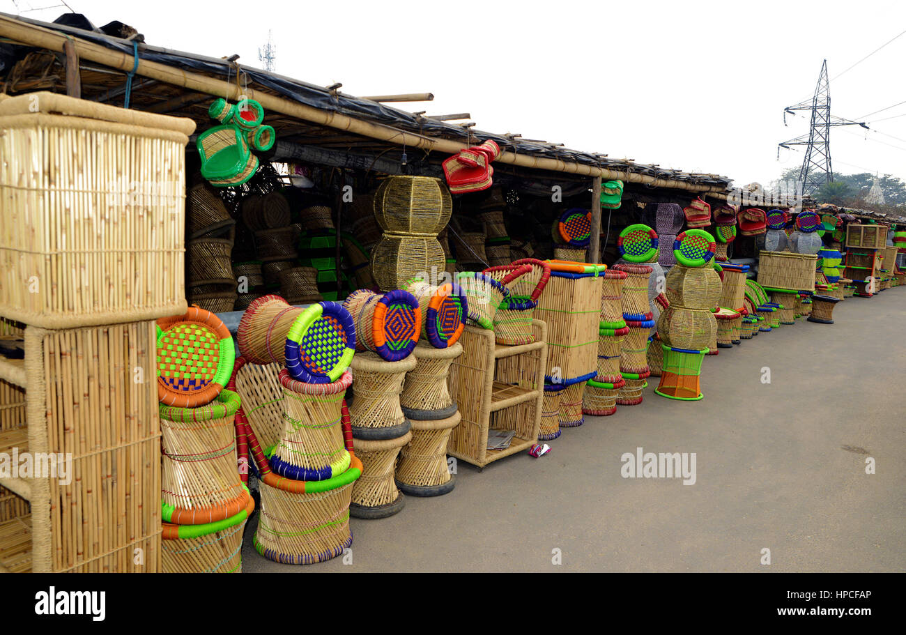Bamboo Products - Muda Stock Photo - Alamy