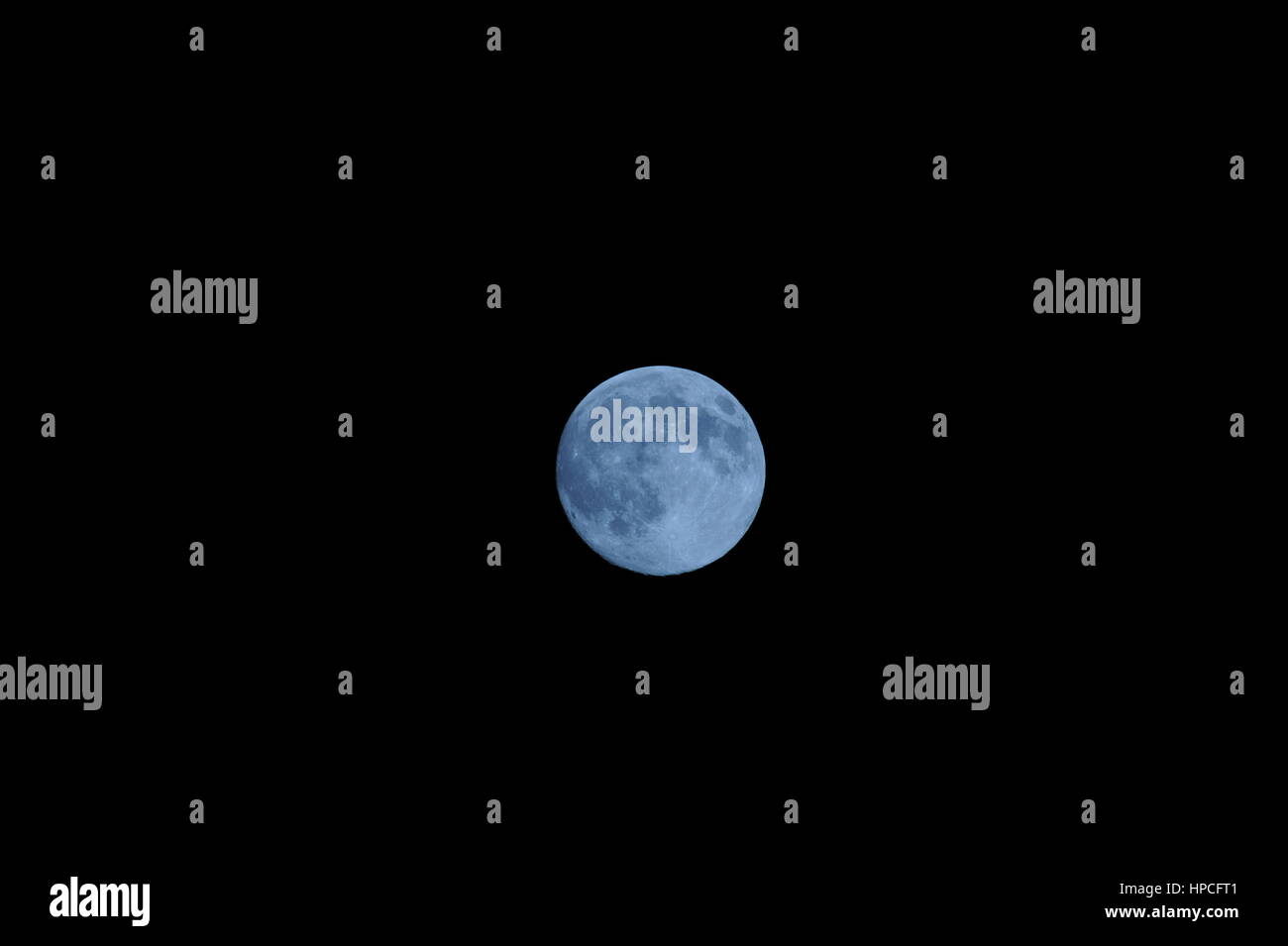 FULL BLUE MOON Stock Photo - Alamy