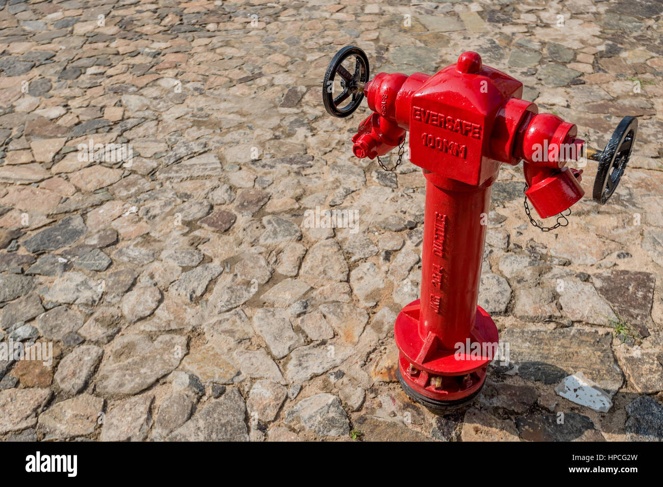 Red fire hydrant Stock Photo - Alamy