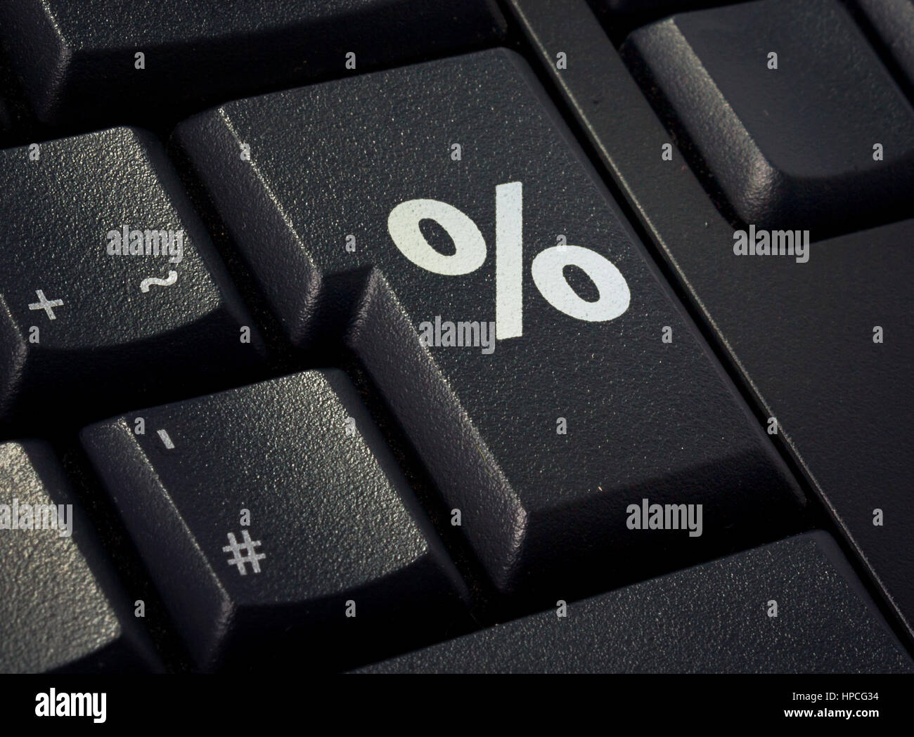 Percent key keyboard hi-res stock photography and images - Alamy