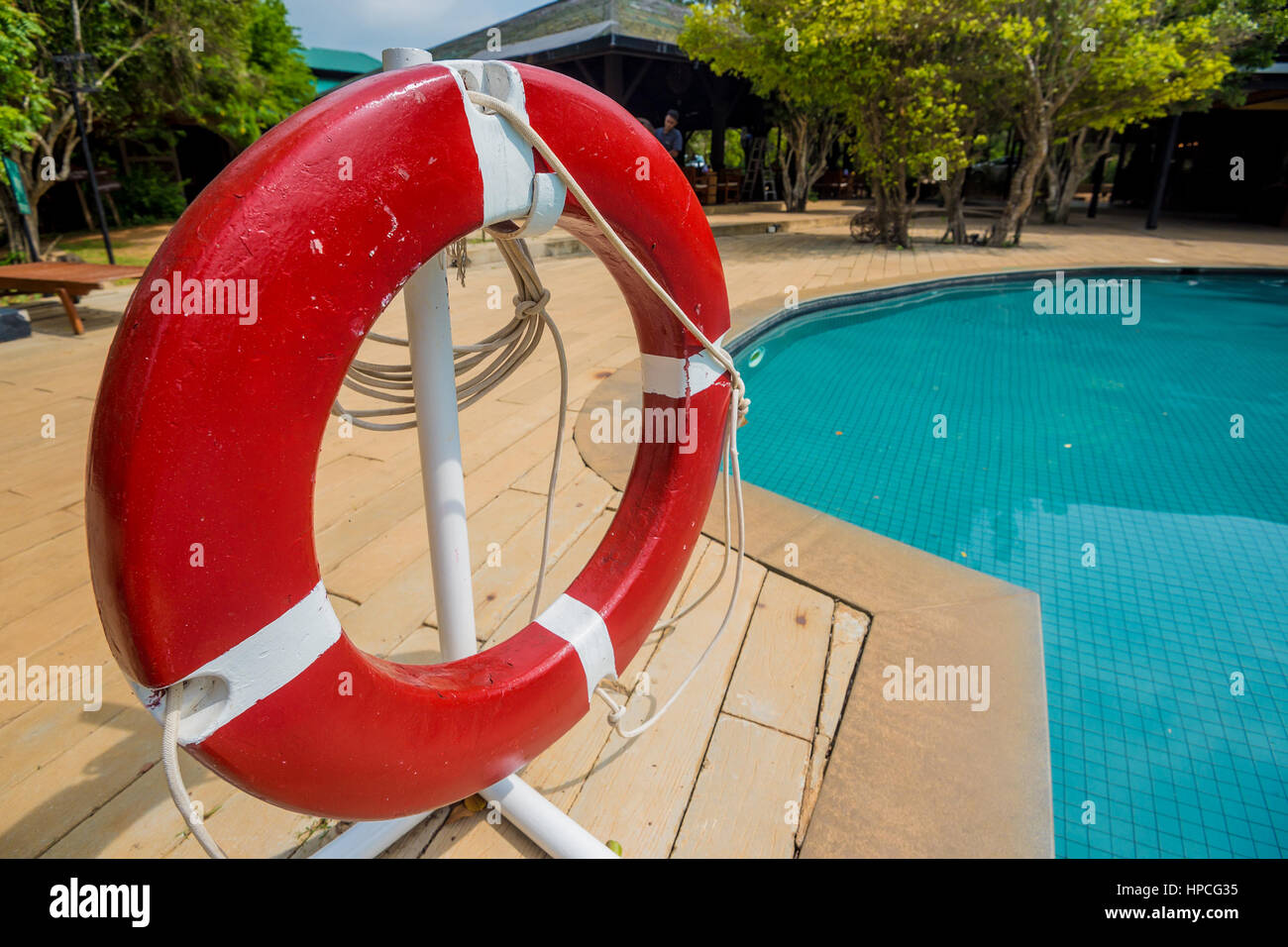 Life Buoy Near Swimming Pool High Resolution Stock Photography and ...