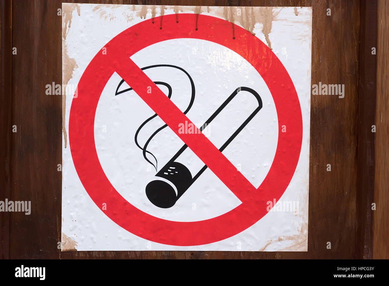 Forbidden smoking sign Stock Photo - Alamy