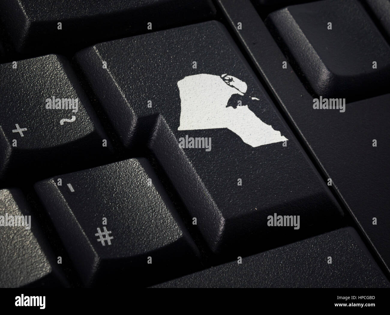 Return key in the shape of Kuwait.(series Stock Photo - Alamy