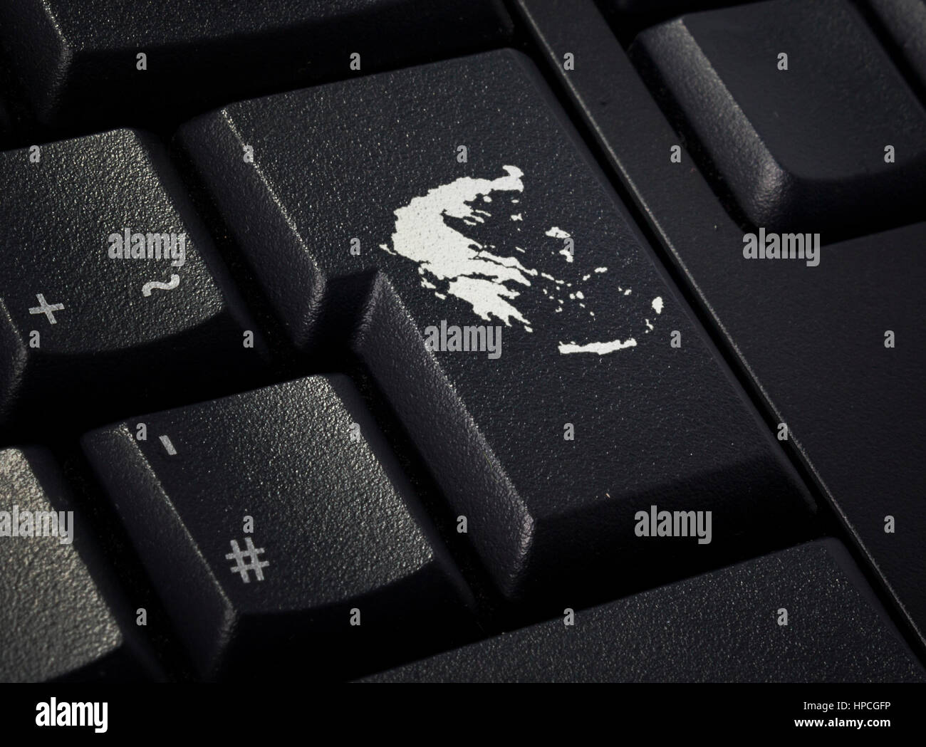 Return key in the shape of Greece.(series Stock Photo - Alamy