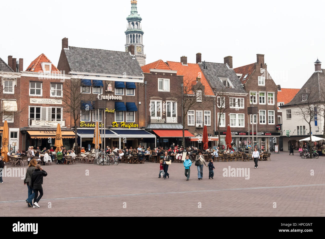 Market square of Middelburg - Middelburg, Zeeland, Holland, The ...