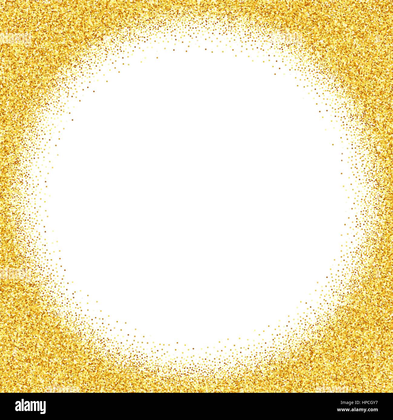 Vector gold glitter abstract background, golden sparkles on white background, design template ...