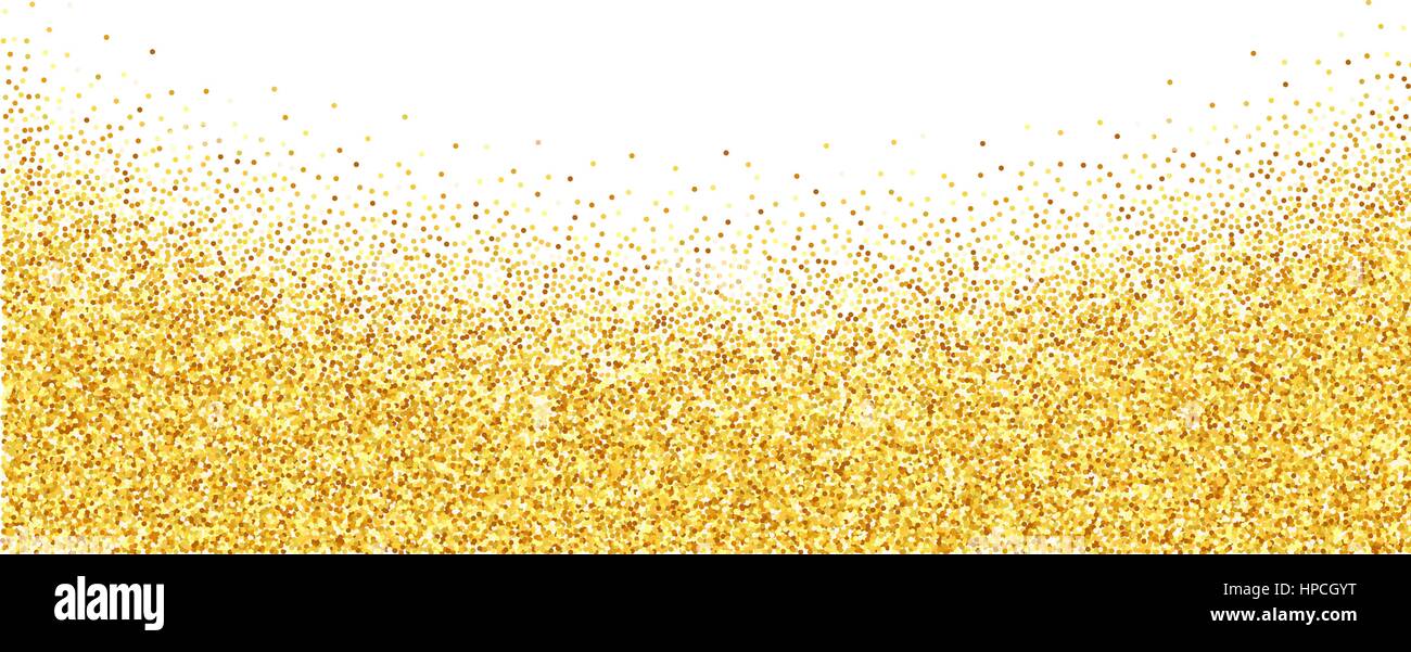 Vector gold glitter abstract background, golden sparkles on white background, design template ...
