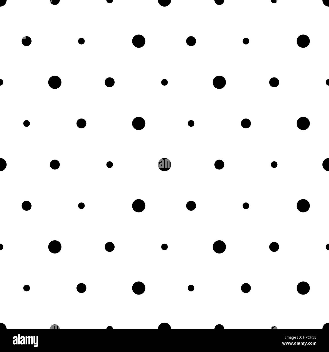 Vector seamless pattern. Abstract background with circles. Black and ...