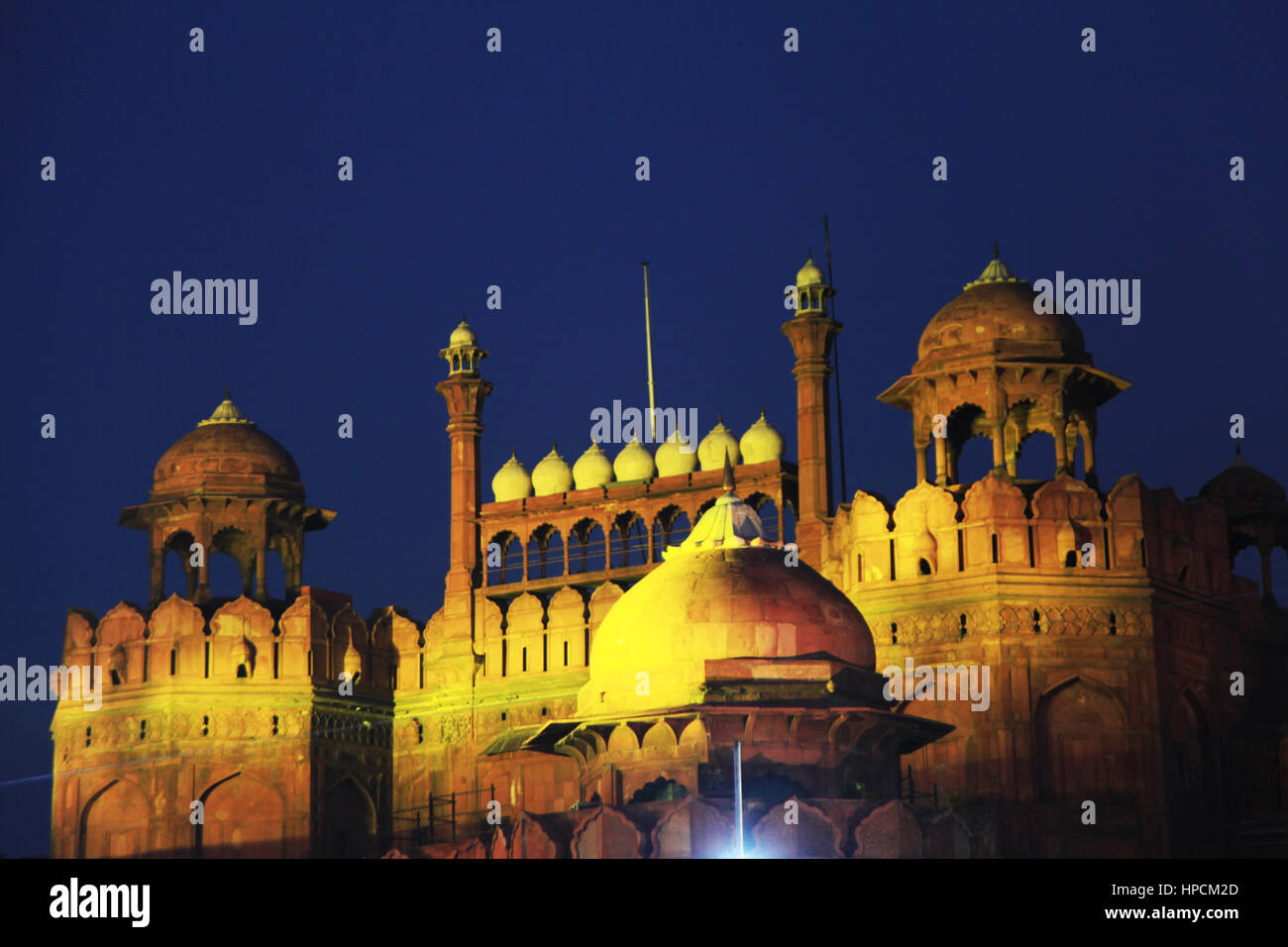 Red Fort Delhi At Night