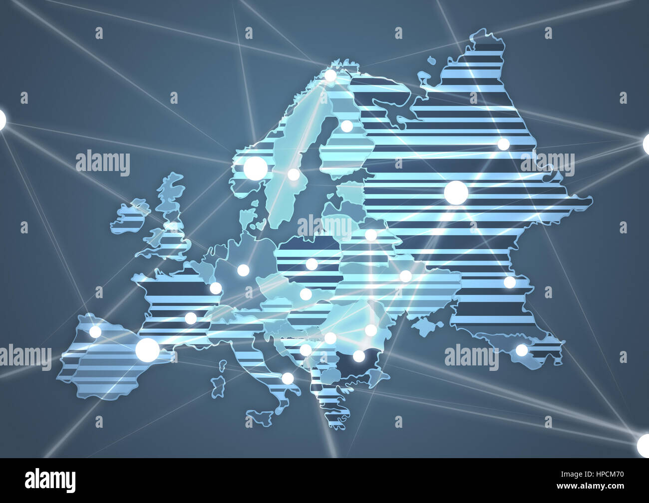 Europ political map hi-res stock photography and images - Alamy