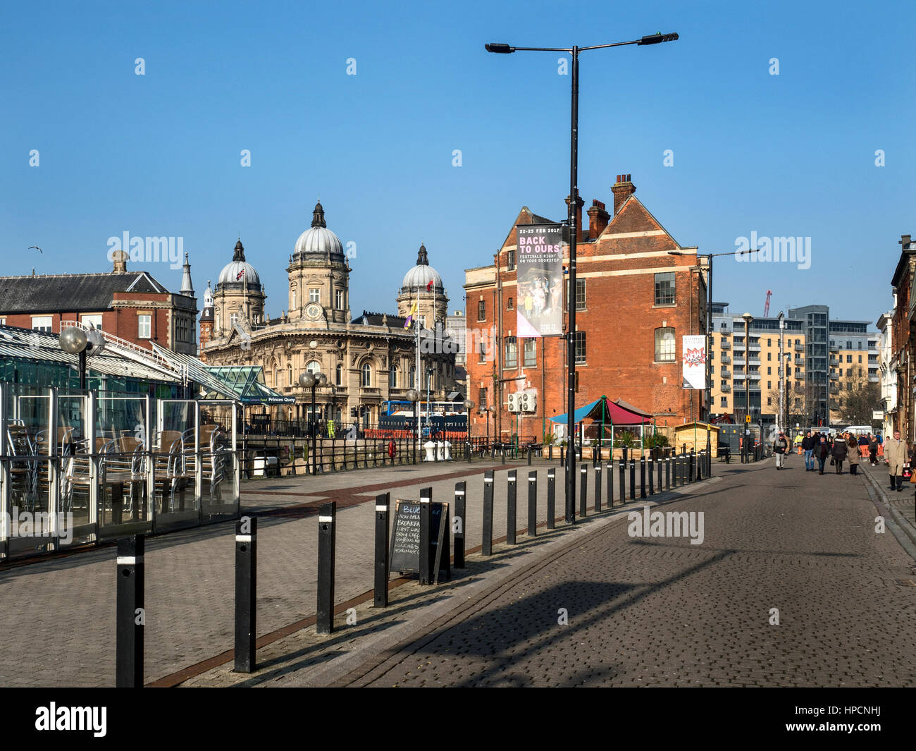 Maritime Museum from Princes Dock Street Hull Yorkshire England Stock ...