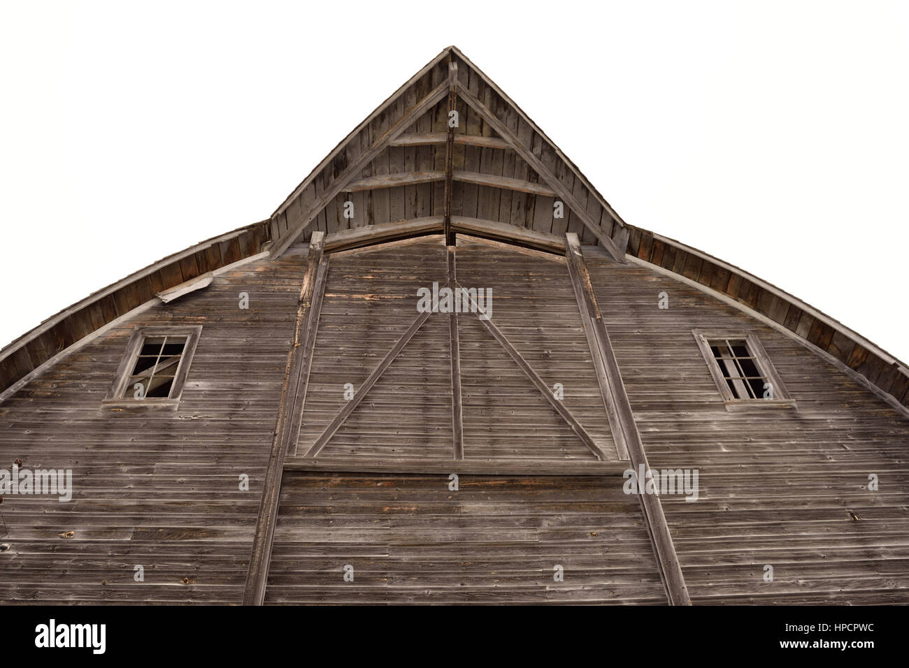 Prairie Barn View from Below Stock Photo - Alamy