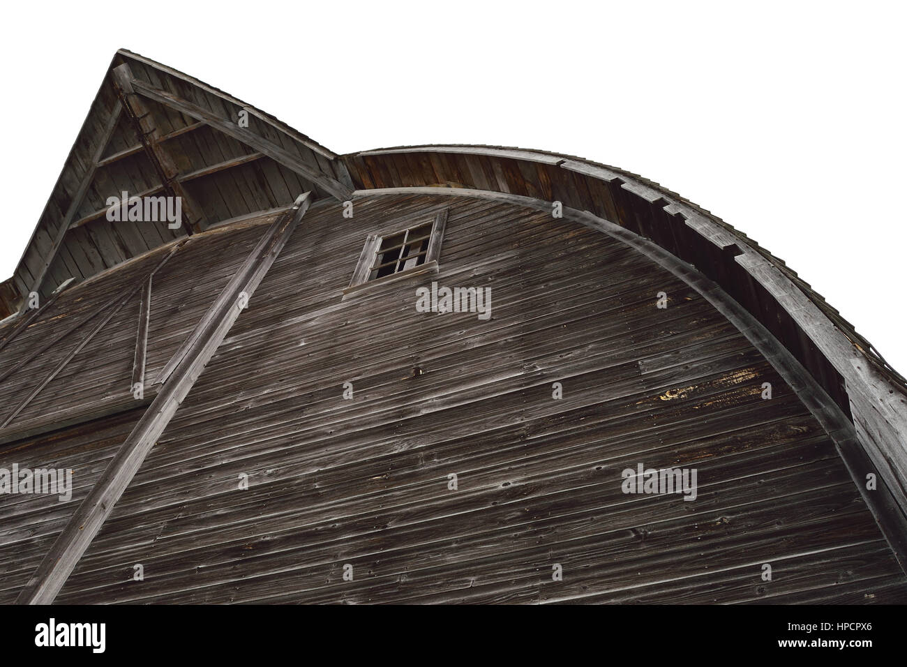 Old American Barn Peak Stock Photo - Alamy