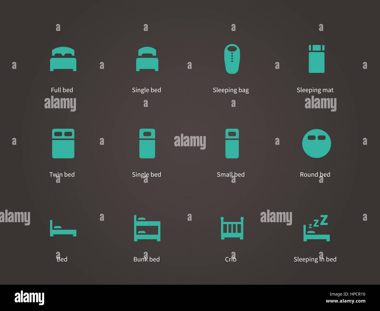 Hospital bed symbol hi-res stock photography and images - Alamy