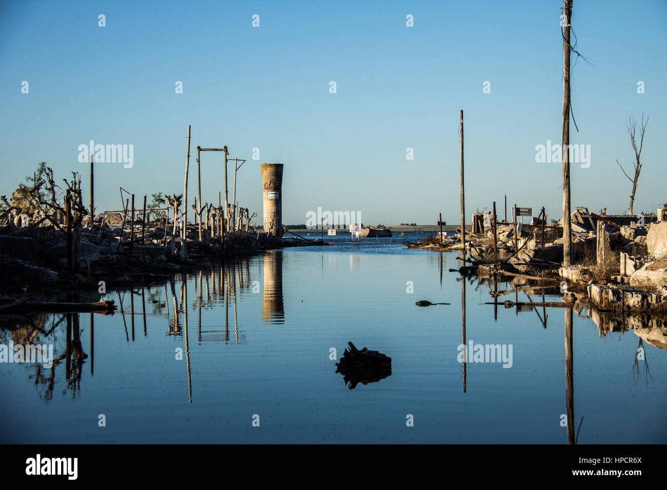 Submerged city of Epecuen Stock Photo - Alamy